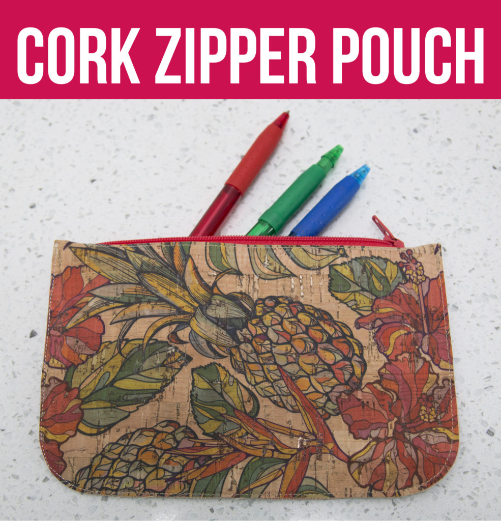 VIDEO: Cork Zipper Pouch - Sew Sweetness