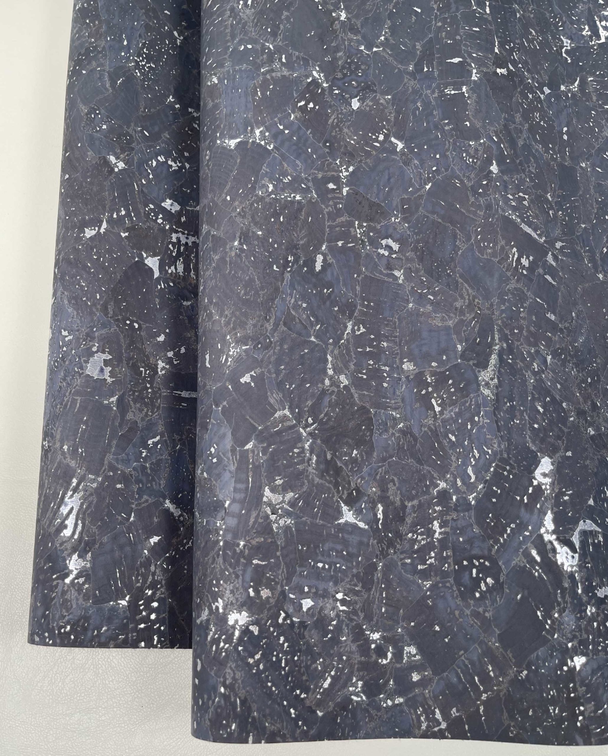 Cork Fabric - Marble Charcoal - Sew Sweetness