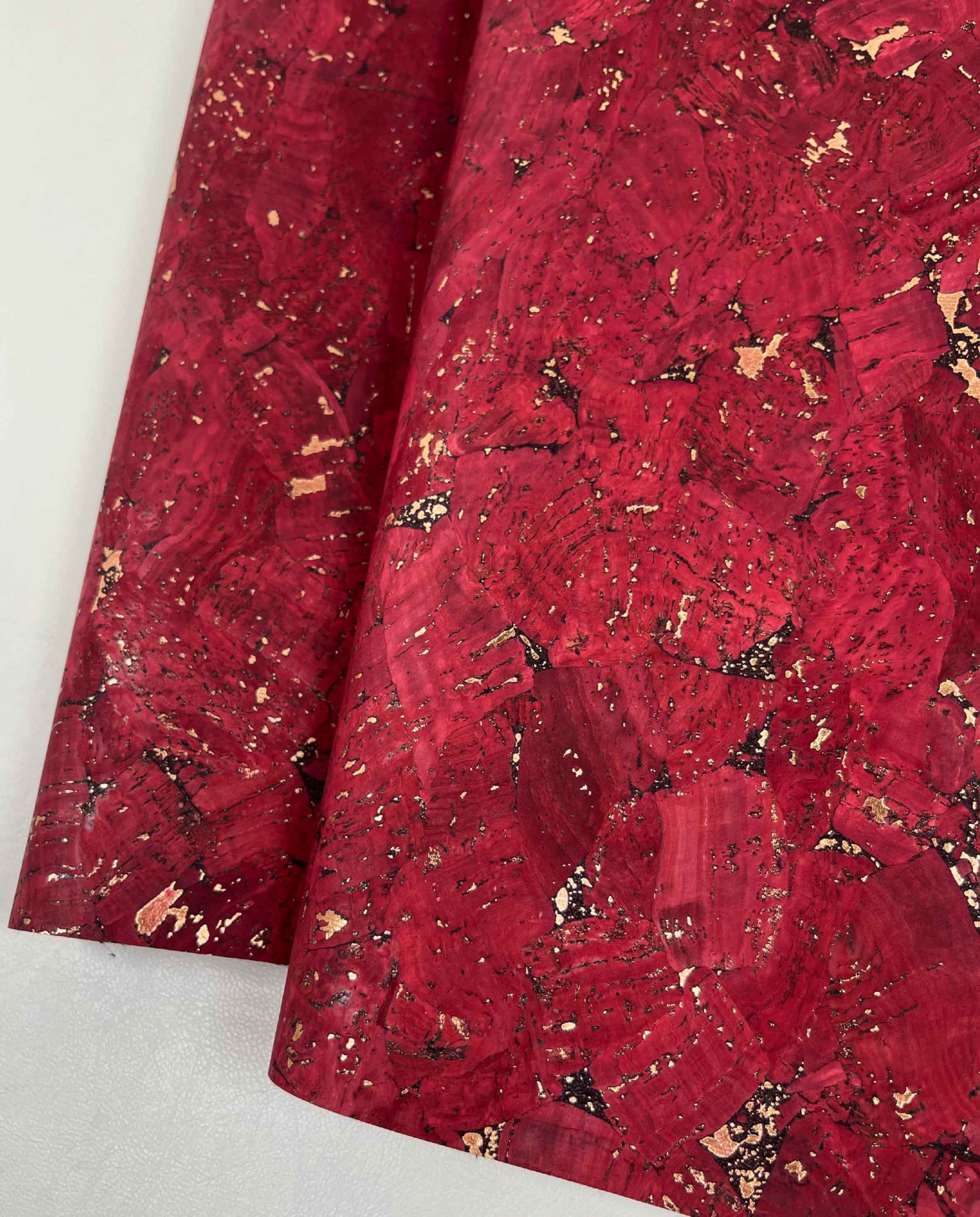 Cork Fabric - Marble Wine - Sew Sweetness