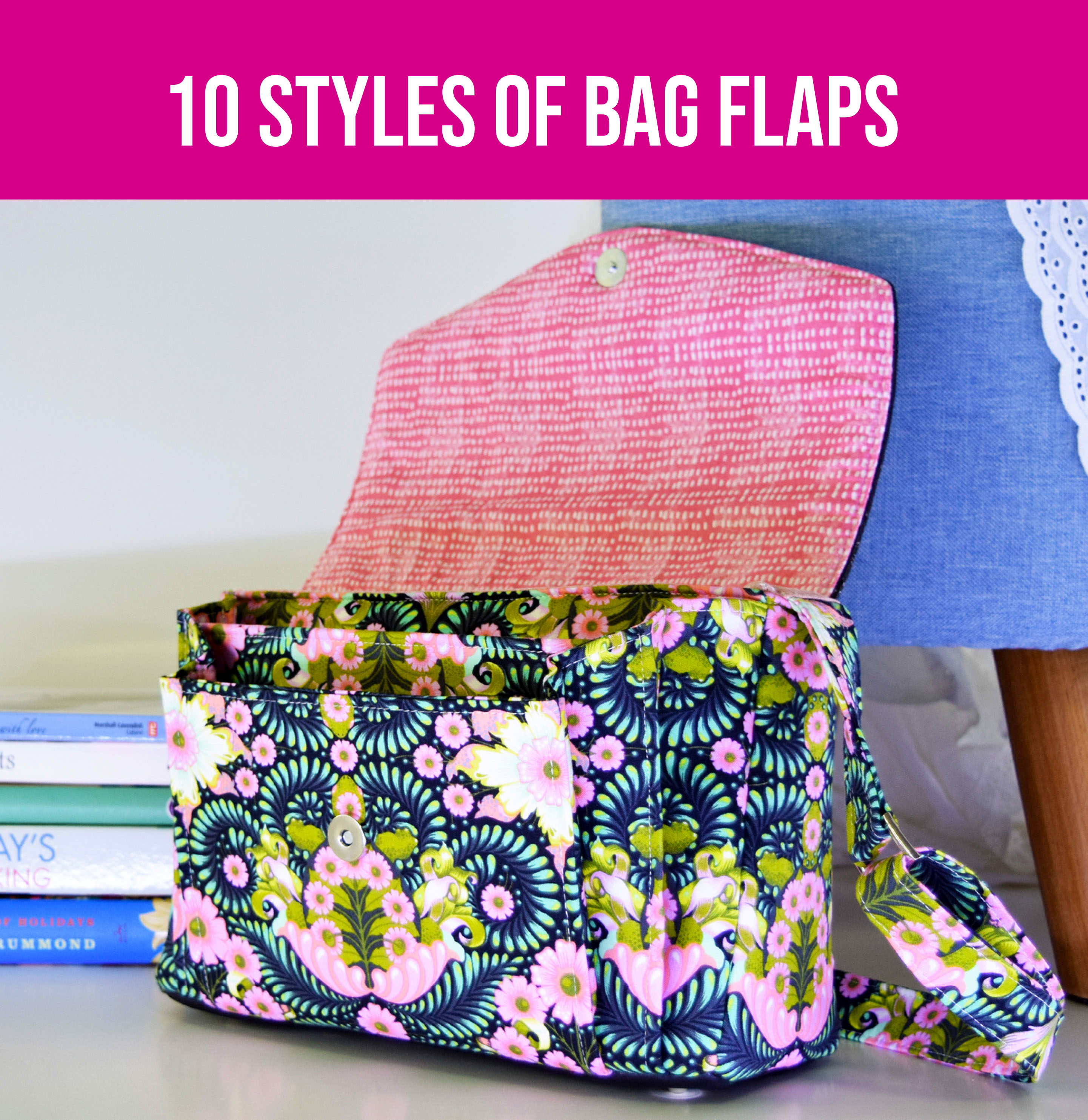VIDEO: 10 Styles of Bag Flaps (free templates!) - Sew Sweetness