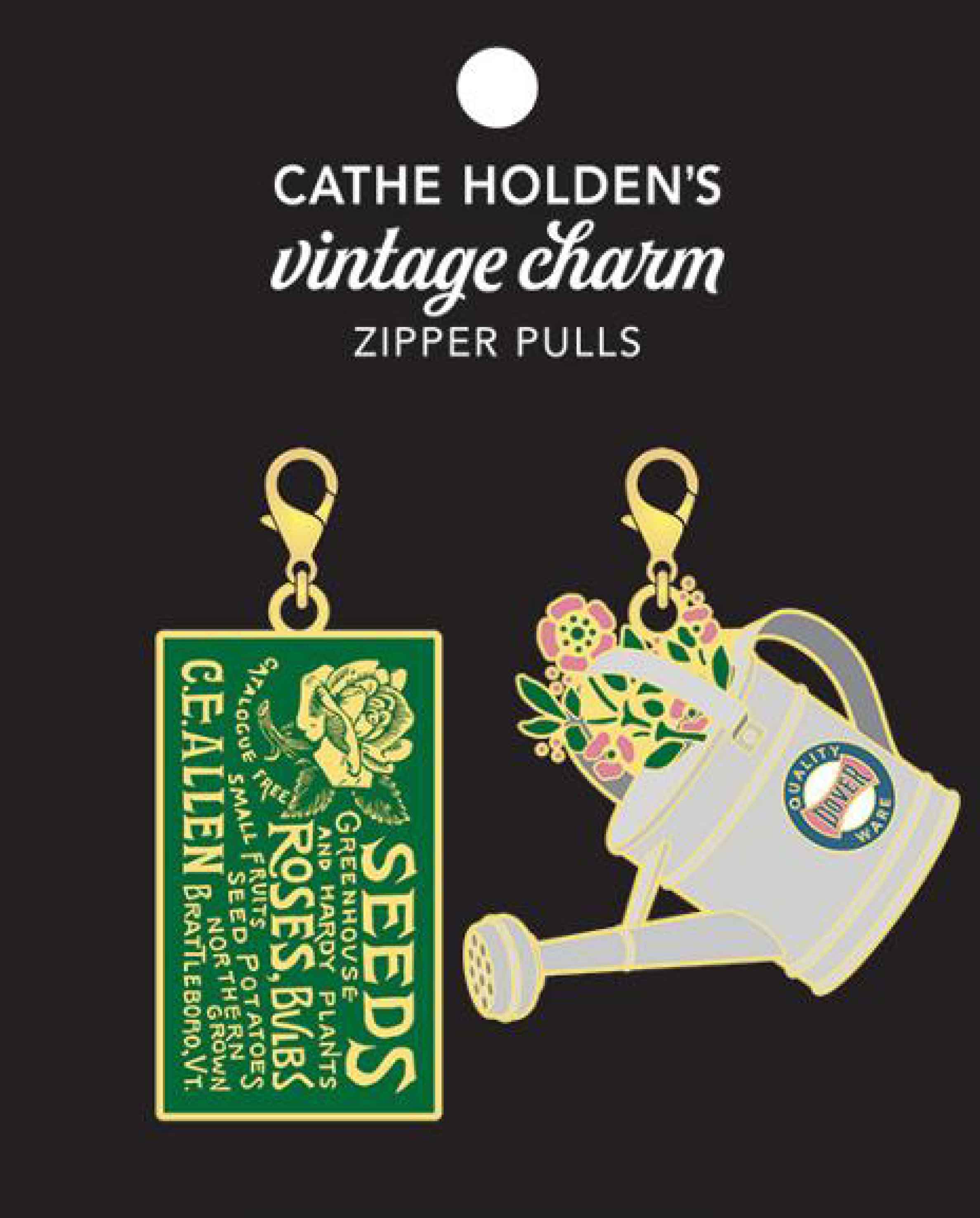 Zipper Charms - Seed Packet and Watering Can - Sew Sweetness