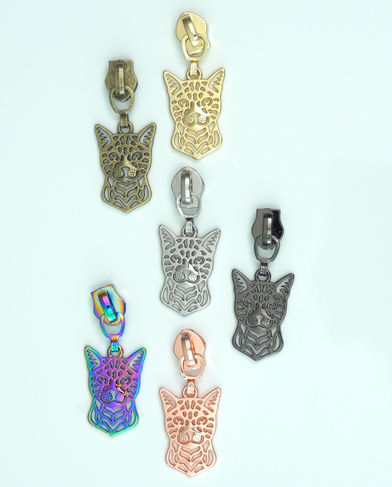 #5 Cat Zipper Pulls (Design #2 - Bengal Cat) - Sew Sweetness